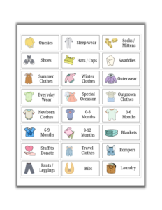 New Mom’s Mega Label Pack: 200+ Printable Labels to Organize Baby Stuff ...