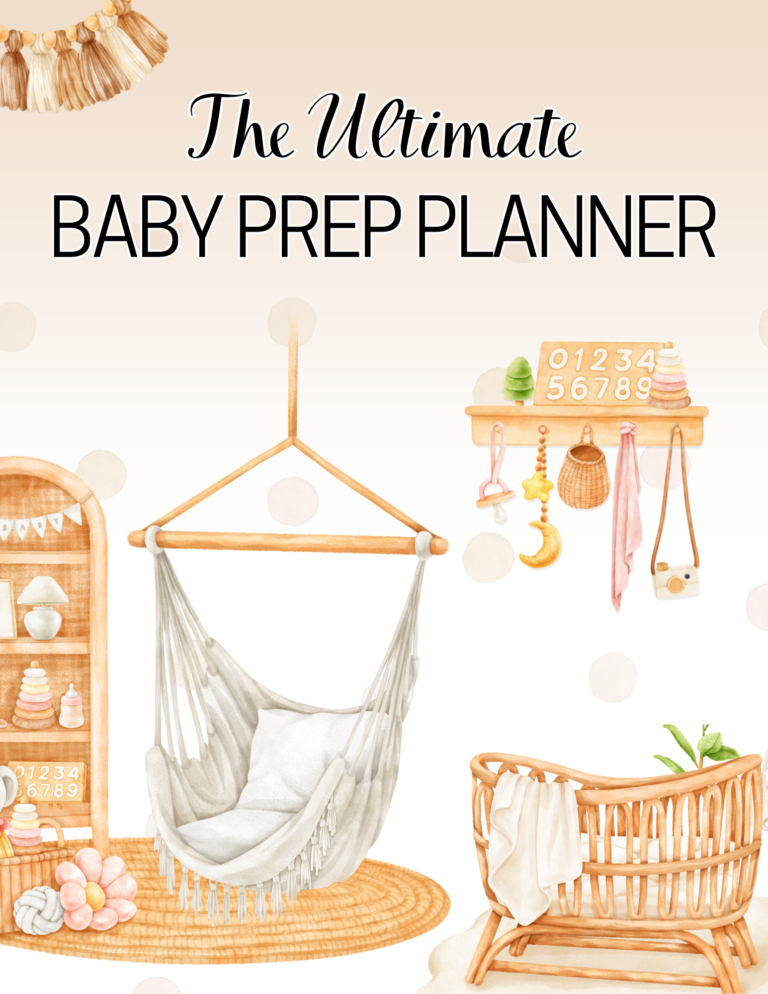 The Ultimate Baby Preparation Printable Planner Bundle (50+ Pages)